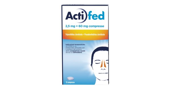 Actifed*12cpr 2,5mg+60mg